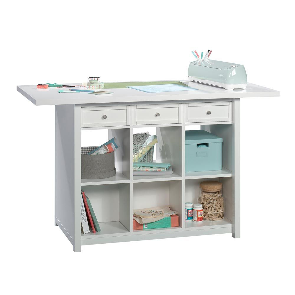 Craft Work Table - Soft White | American Home Furniture Store and ...