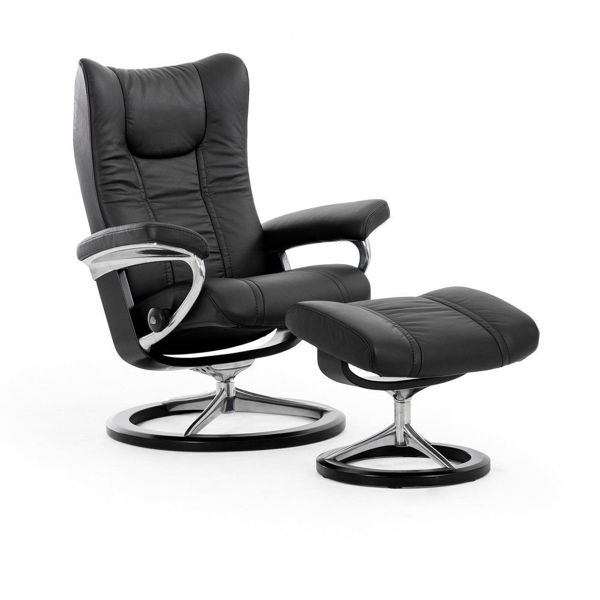 Stressless Wing Chair - Signature Base | American Home Furniture Store ...