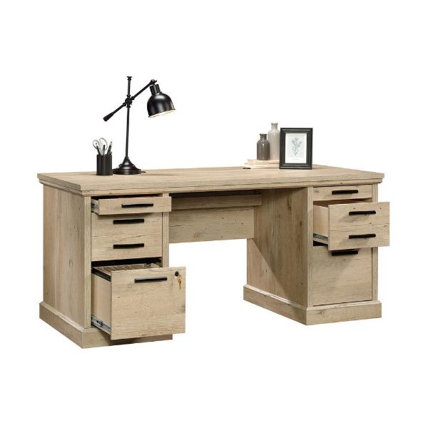Aspen Post Executive Desk - Prime Oak | American Home Furniture Store ...