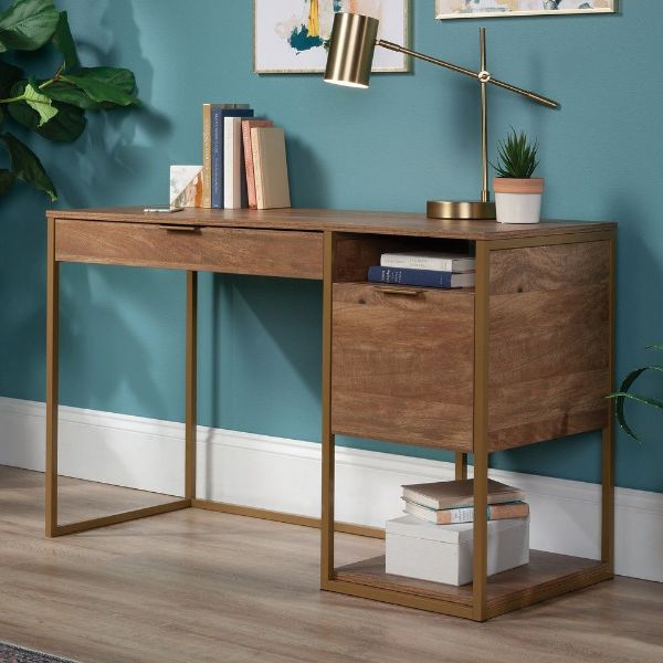 International Lux Single Pedestal Desk - Sindoori | American Home ...