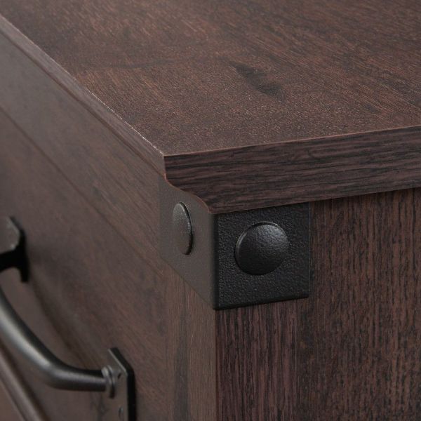 Carson Forge Desk - Coffee Oak | American Home Furniture Store and ...