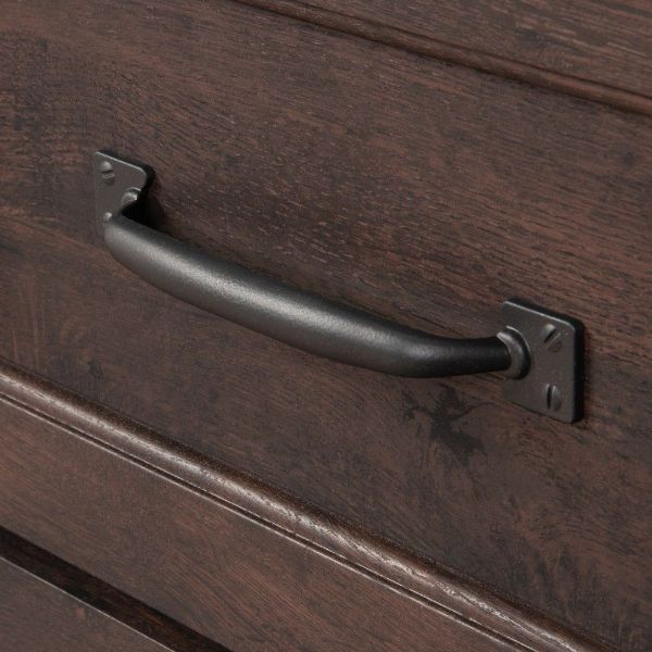 Carson Forge Desk - Coffee Oak | American Home Furniture Store and ...