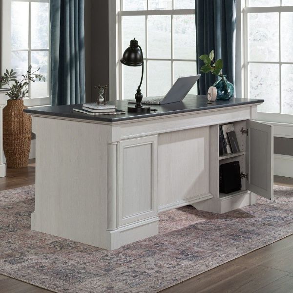 Palladia Executive Desk - Glacier Oak | American Home Furniture Store ...