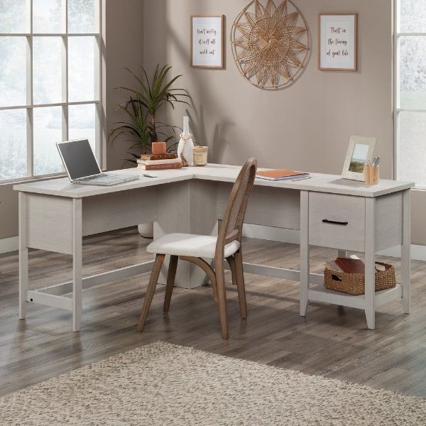 Summit Station L Desk - Glacier Oak | American Home Furniture Store and ...