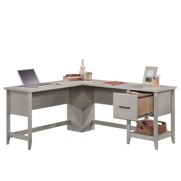 Summit Station L Desk - Glacier Oak | American Home Furniture Store and ...